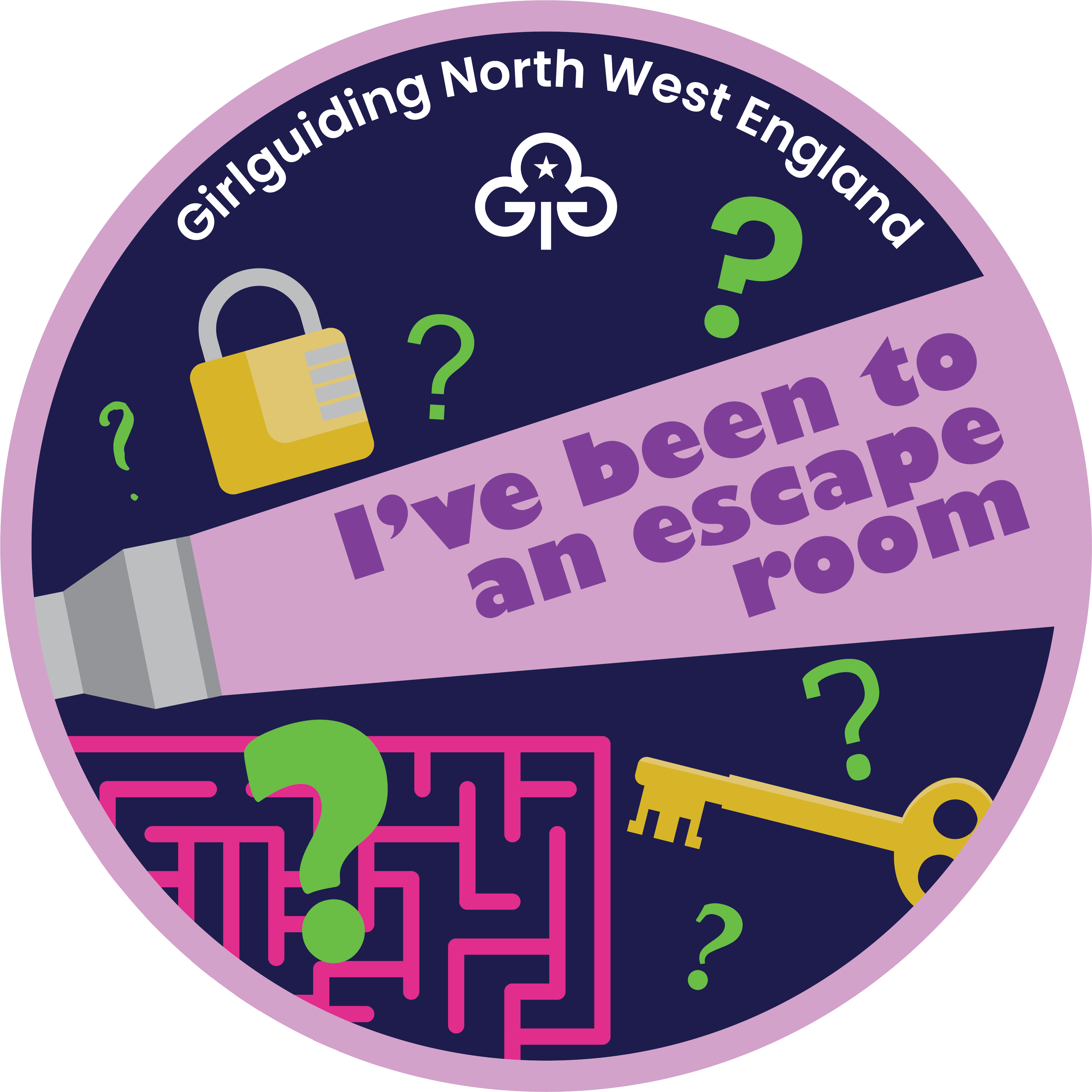 I've been to an escape room woven badge – Girlguiding North West ...